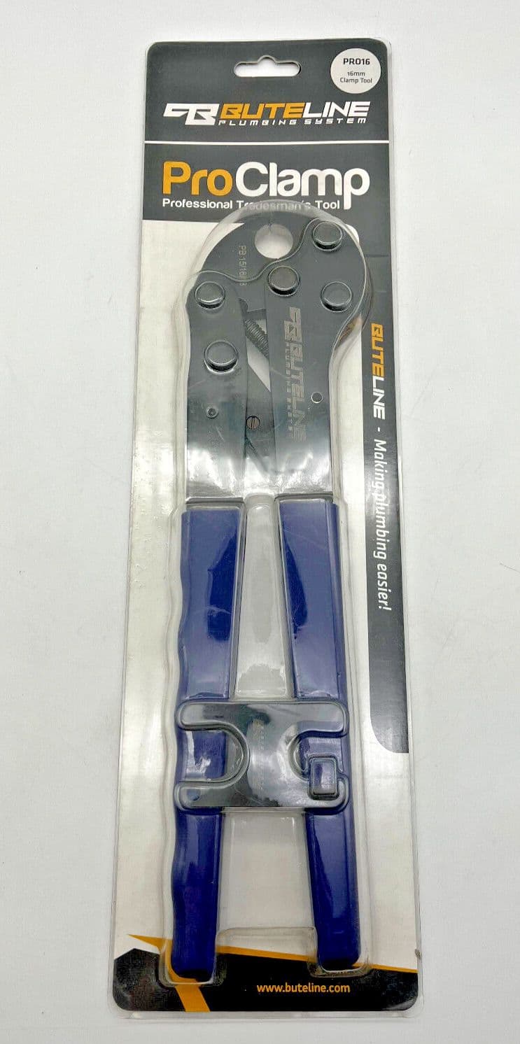 Buteline ProClamp press-fit ratchet clamp tool for 16mm pipe Crimper PRO16