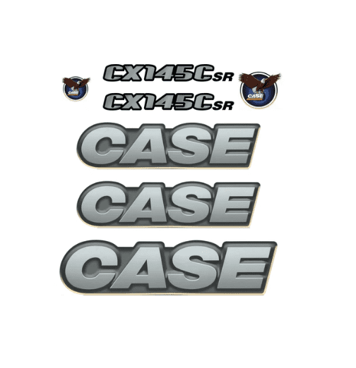Case CX145C SR Excavator Decal Set