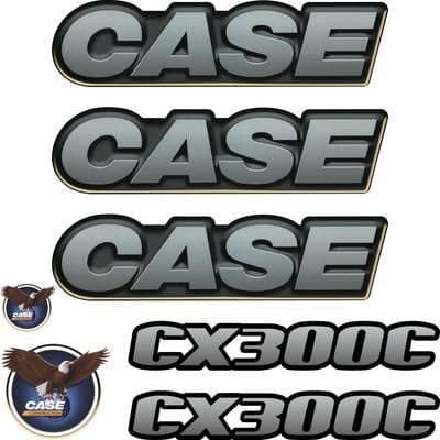 Case CX300C Excavator Decal Set