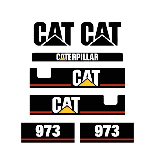 CAT 973 Crawler Loader Decal Set