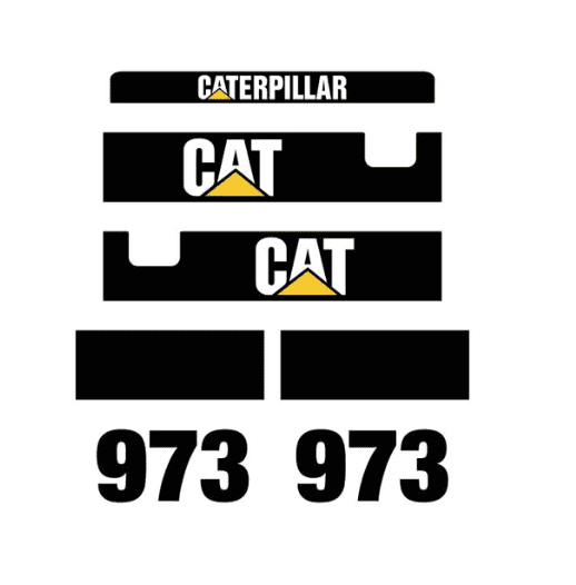 CAT 973 Crawler Loader Older Version Decal Set