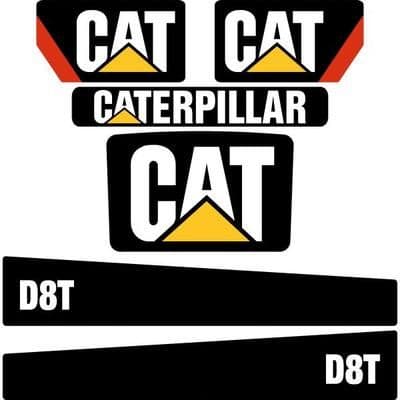 CAT D8T Bulldozer Decal Set