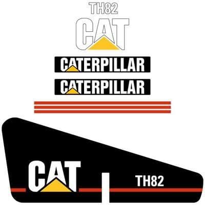 CAT TH82 Telehandler Decal Set