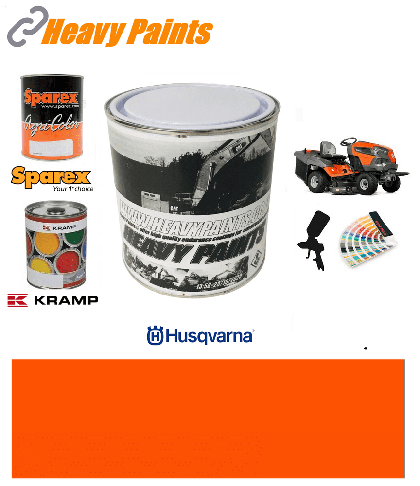 Husqvarna Lawn Mower Orange Enamel Paint 1 Litre Tin