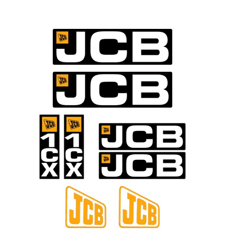 JCB 1CX Backhoe Decal Set