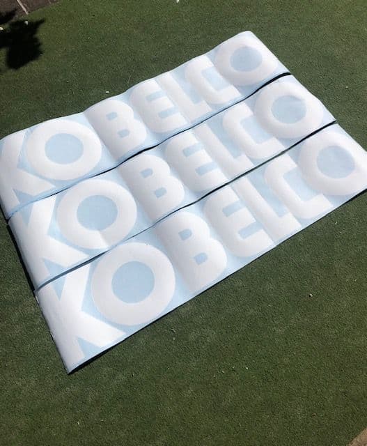 Kobelco Counterweight & Dipper Arm Safety Decal Sticker