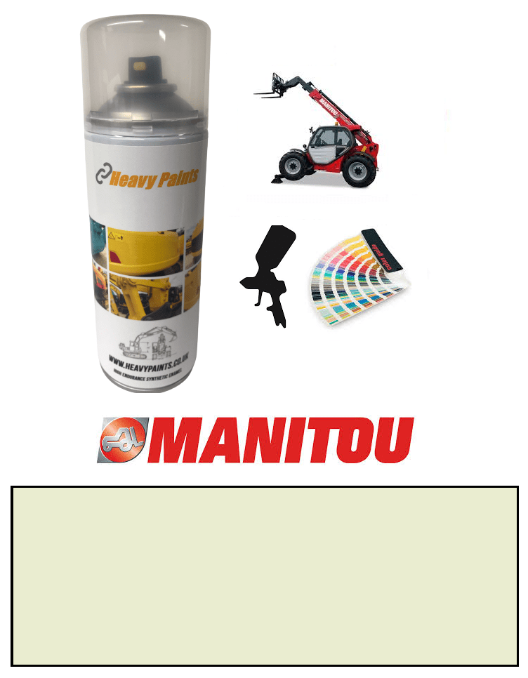 Manitou Telehandler Wheel Cream White Enamel 400ml Aerosol