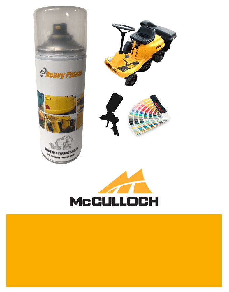 McCulloch Lawn Mower Yellow Enamel 400ml Aerosol