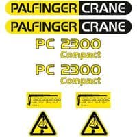 Palfinger Crane PC2300 Decal Sticker Set