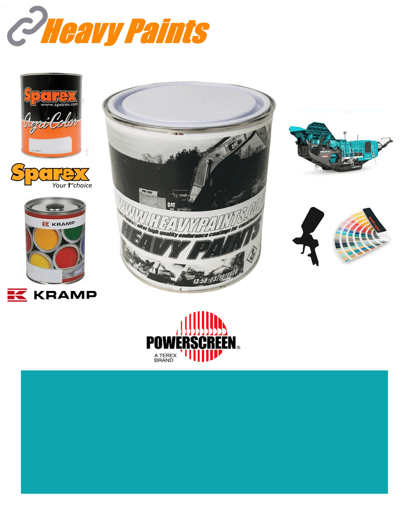 Powerscreen Crusher Aqua Enamel Paint 1 Litre Tin