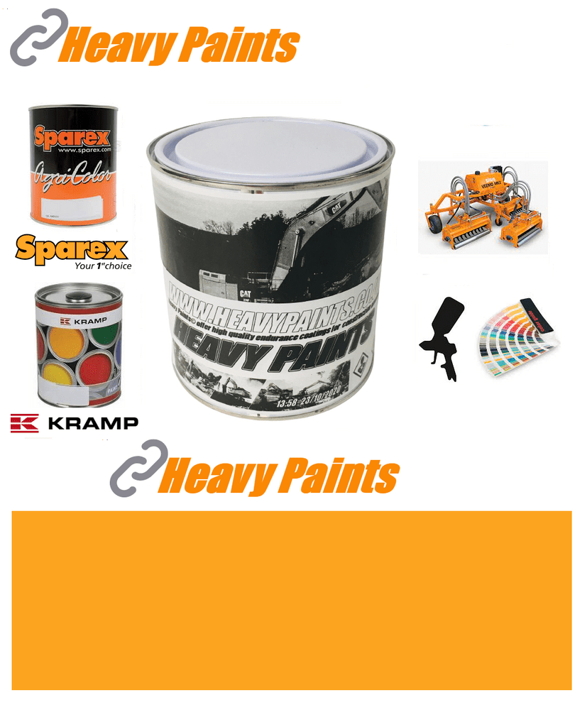 SISIS Turf Machinery Yellow Orange Enamel Paint 1 Litre Tin