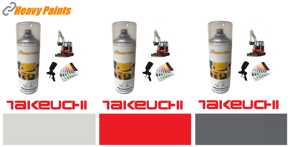 Takeuchi Red/ Light Grey/Dark Grey Enamel 400ml Aerosol Triple Set