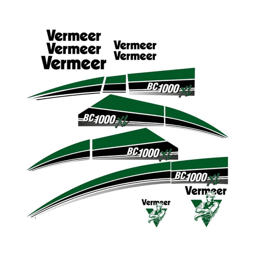 Vermeer Wood Chipper BC1000 XL Decal Set