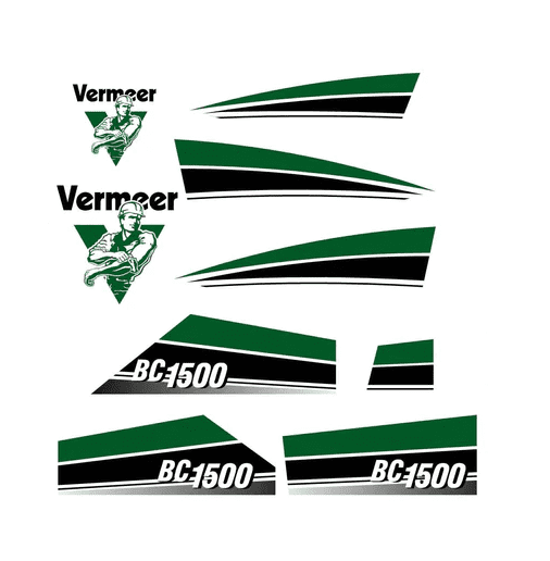 Vermeer Wood Chipper BC1500 XL Decal Set