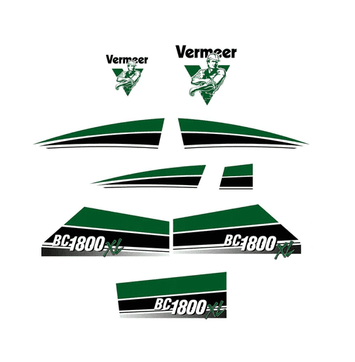 Vermeer Wood Chipper BC1800XL Decal Set