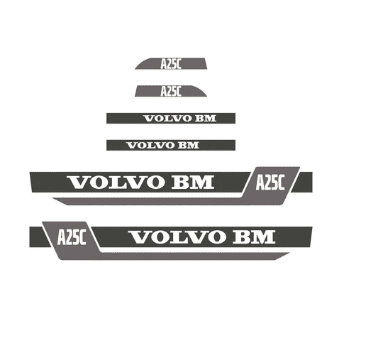 Volvo A25C ADT Dump Truck Decal Set