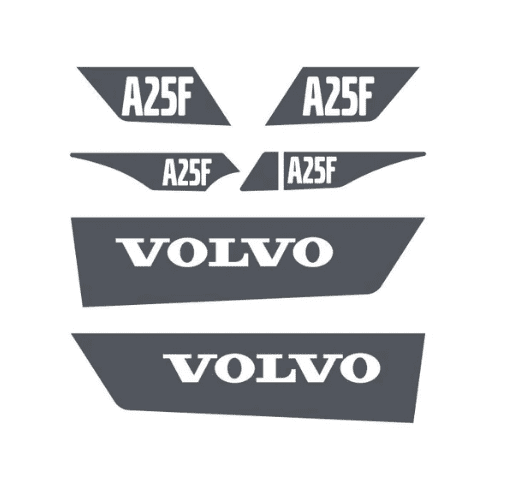 Volvo A25F ADT Dump Truck Decal Set