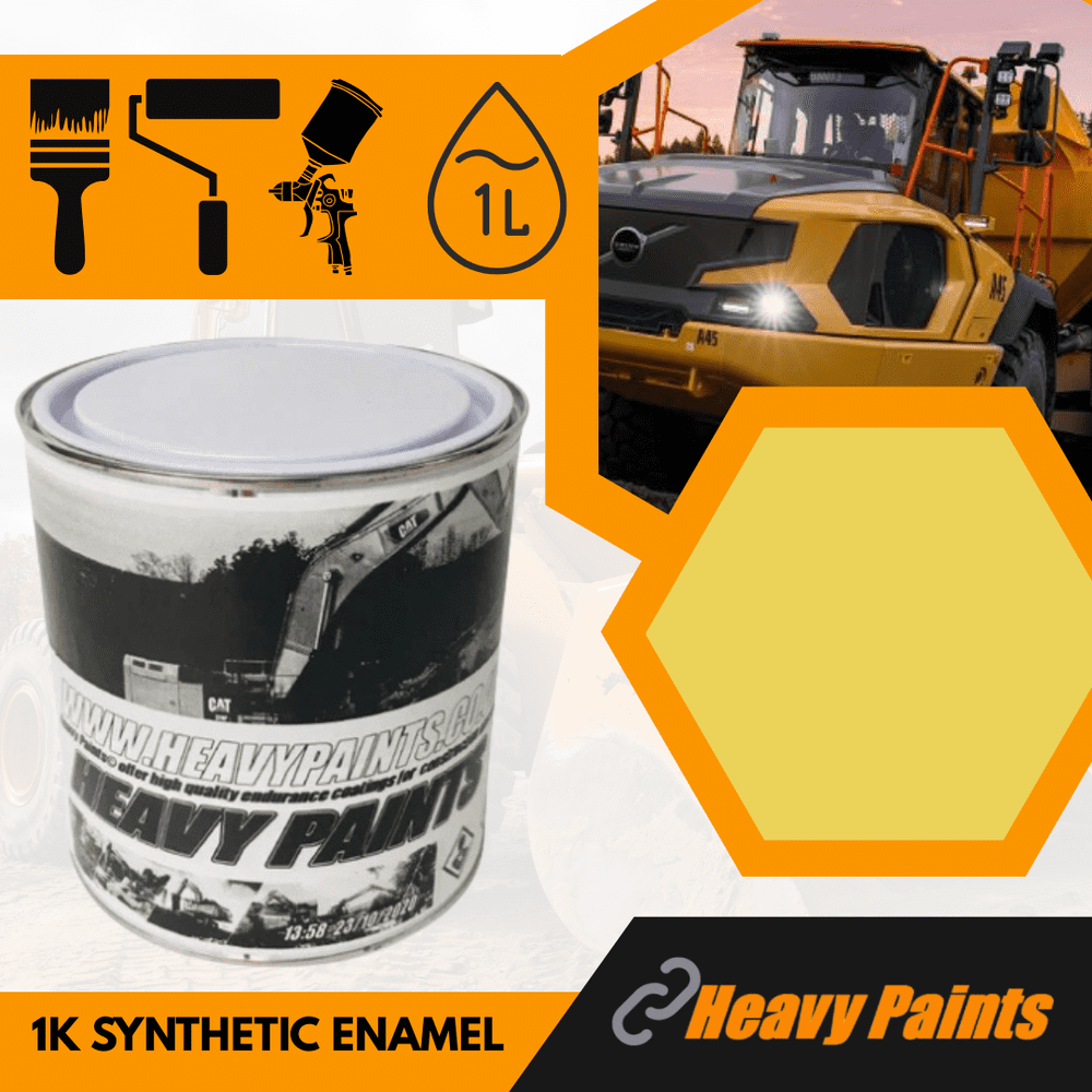Yanmar NEW Vio Yellow Enamel Paint 1 Litre Tin