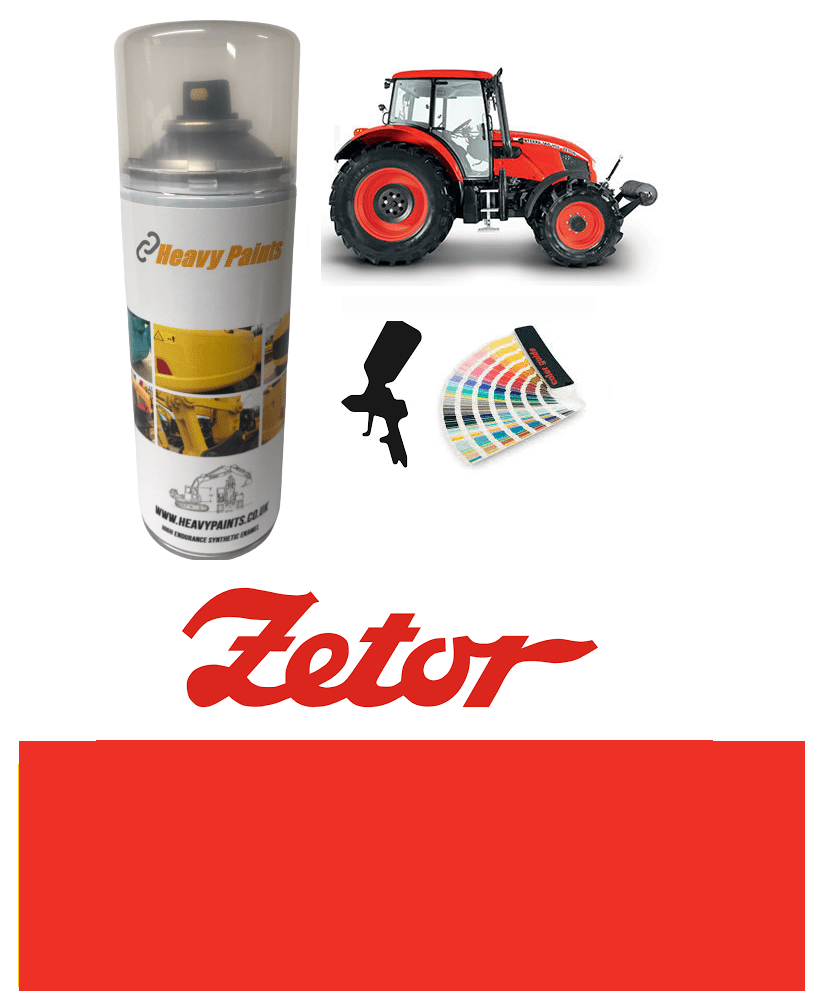 Zetor Tractor Red Orange Enamel 400ml Aerosol
