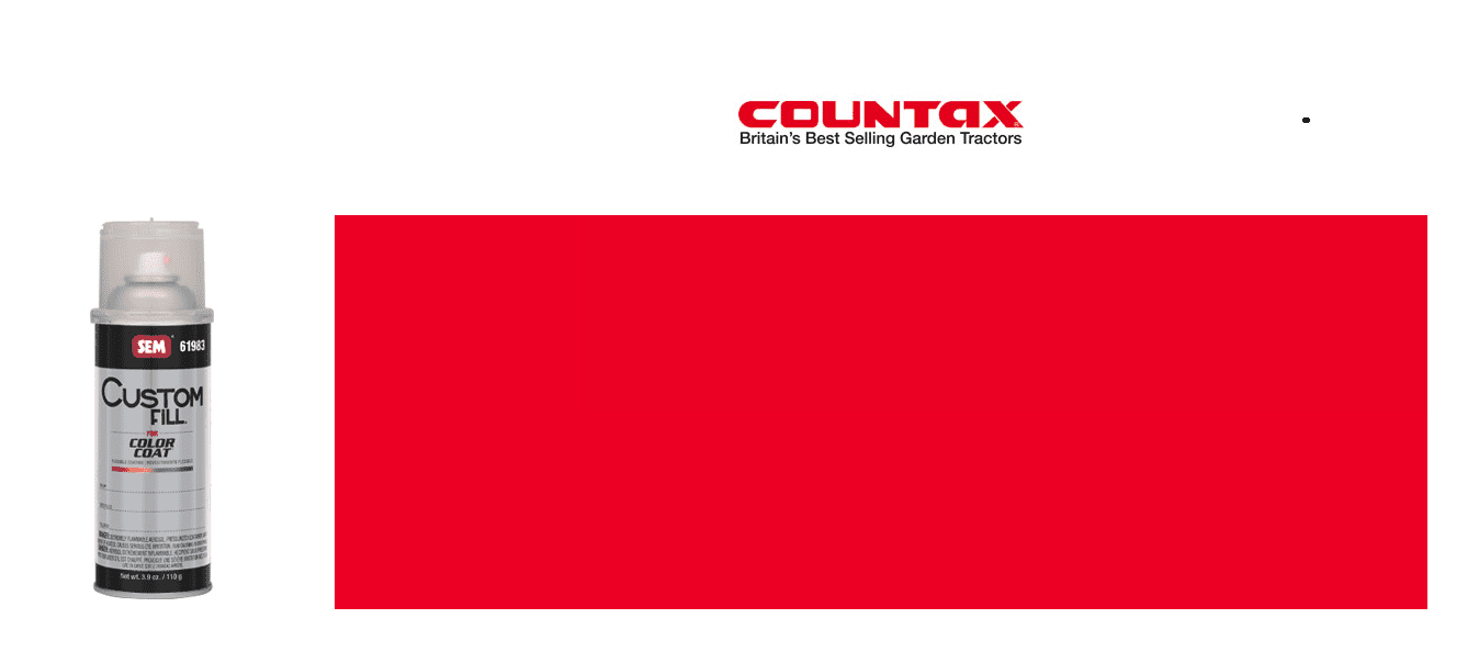 Countax Lawn Mower Red Enamel Paint 1 Litre Tin