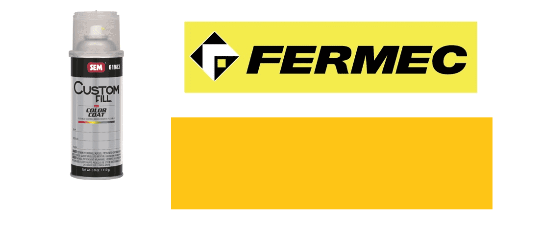 Fermec Backhoe Yellow Enamel Paint 1 Litre Tin