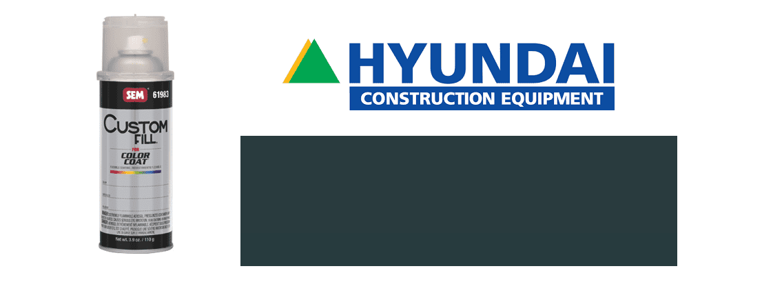 Hyundai Excavator Counterweight Blue Grey Enamel Paint 1 Litre Tin