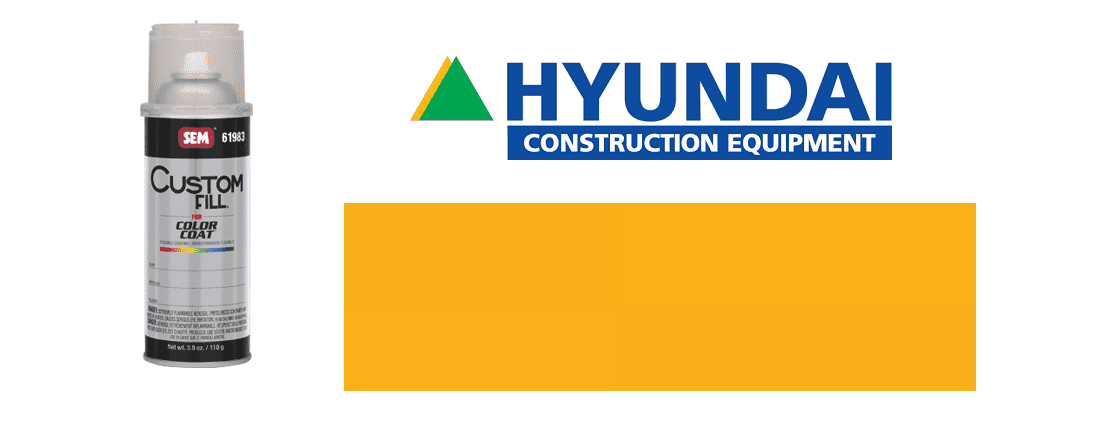 Hyundai Excavator Yellow Enamel Paint 1 Litre Tin