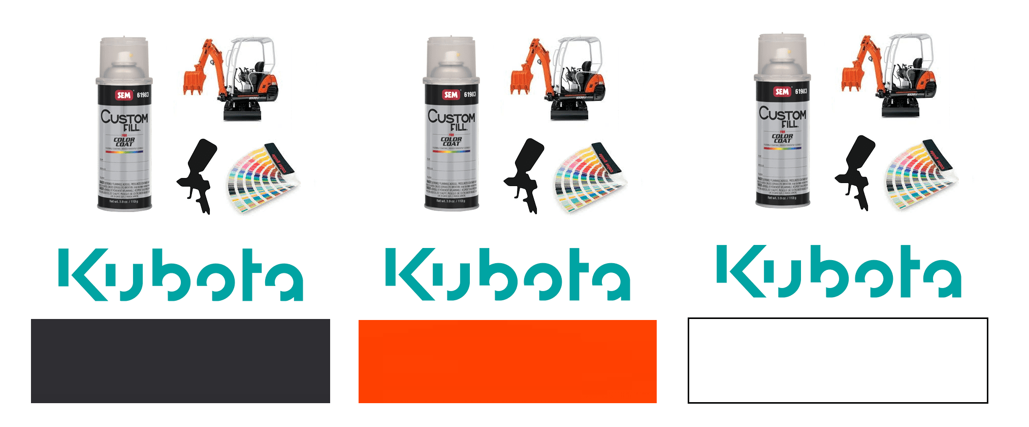Kubota Color Chart