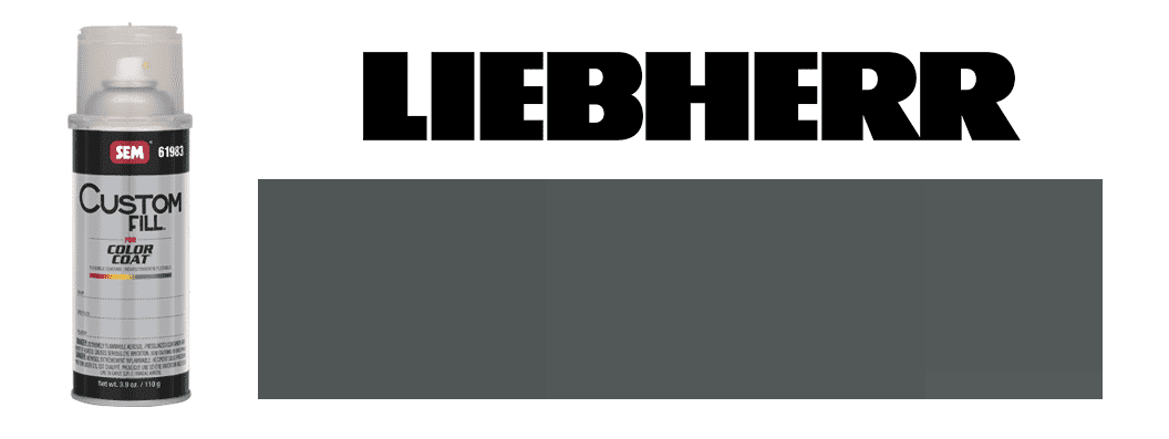 Liebherr Charcoal Grey Enamel Paint 1 Litre Tin