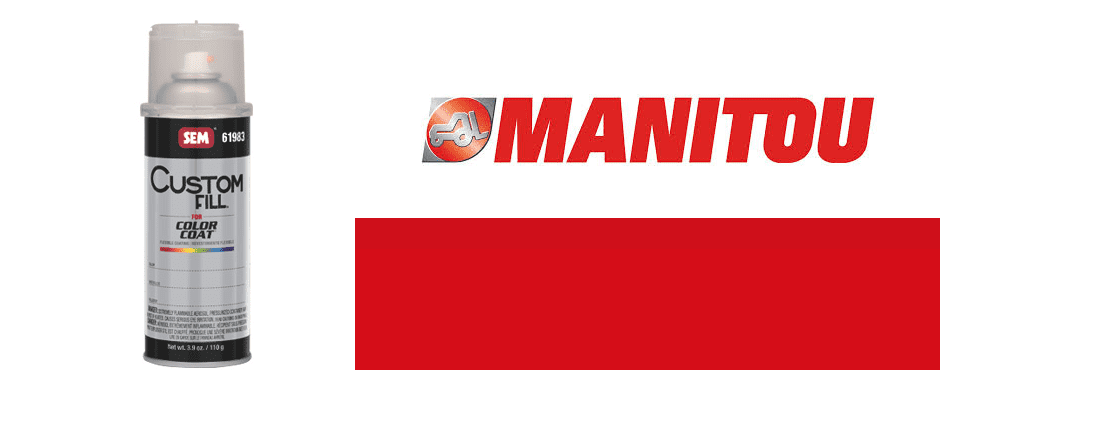 Manitou Telehandler Red Enamel Paint 1 Litre Tin