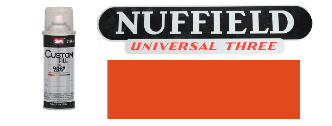 Nuffield Tractor Red Orange Enamel Paint 1 Litre Tin