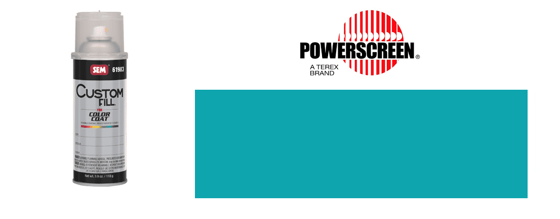 Powerscreen Crusher Aqua Enamel Paint 1 Litre Tin