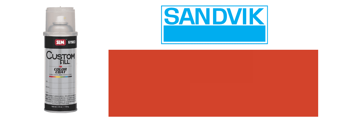 Sandvik Crusher Red Enamel Paint 1 Litre Tin