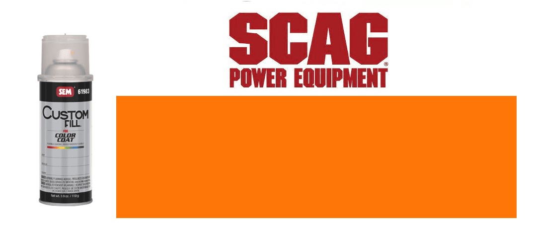 Scag Mower Orange Enamel Paint 1 Litre Tin