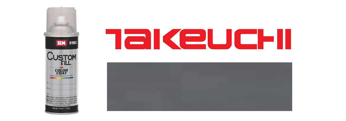 Takeuchi Dark Grey Enamel Paint 1 Litre Tin