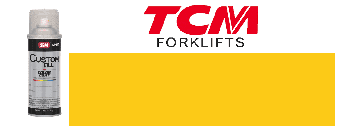 TCM Forklift Yellow Enamel Paint 1 Litre Tin