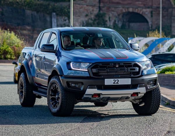 Extra WIDE Mud Flaps to fit FORD RANGER RAPTOR - BLACK