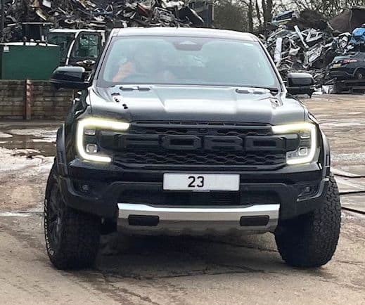 Extra WIDE Mud Flaps to fit FORD RANGER RAPTOR - BLACK