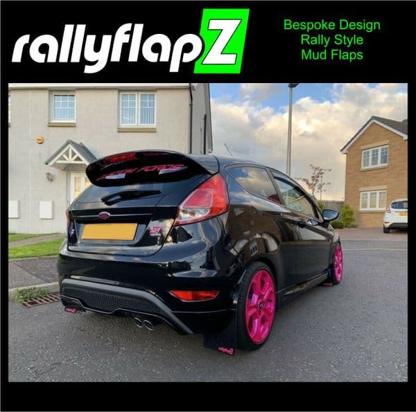 rallyflapZ Mud Flaps to fit FIESTA ST180 All Mk7 7 5 Inc Zetec S 08-17 ...