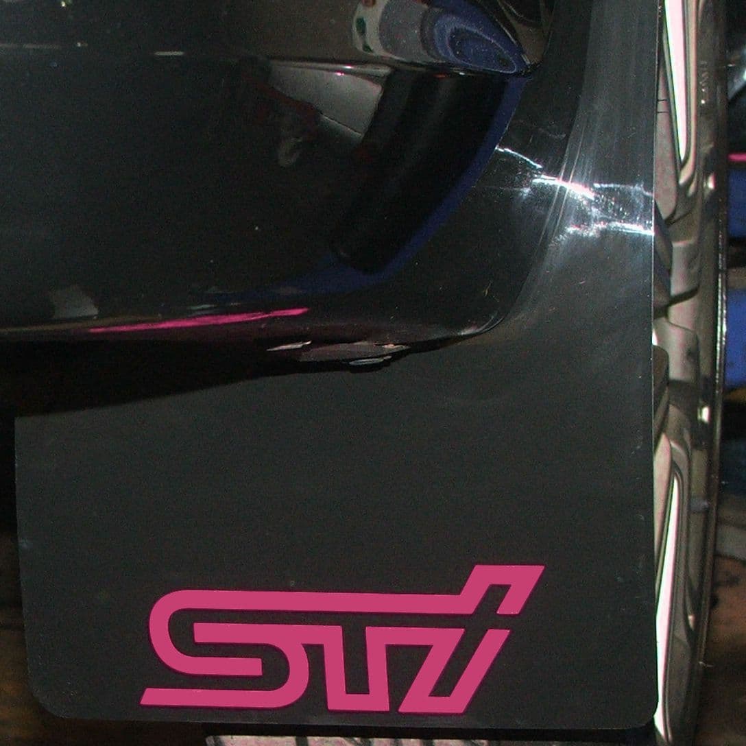 rallyflapZ Mud Flaps to fit Forester STI 04-08 BLACK