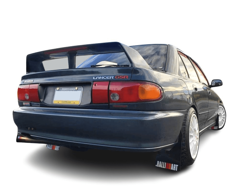 rallyflapZ Mud Flaps to fit Lancer Evolution Evo 1 2 3 92-96 BLACK