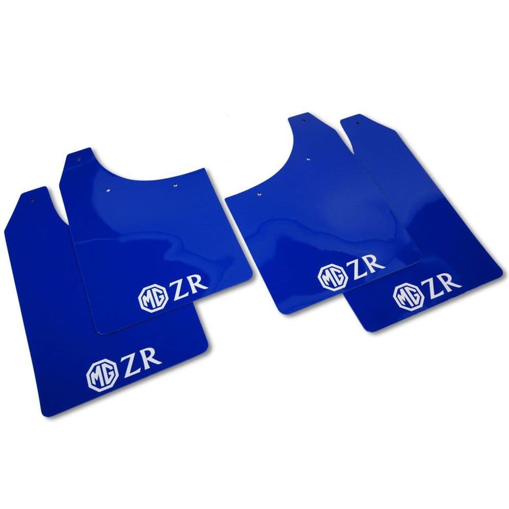 rallyflapZ Mud Flaps to fit MG ZR 2001-2005 BLUE