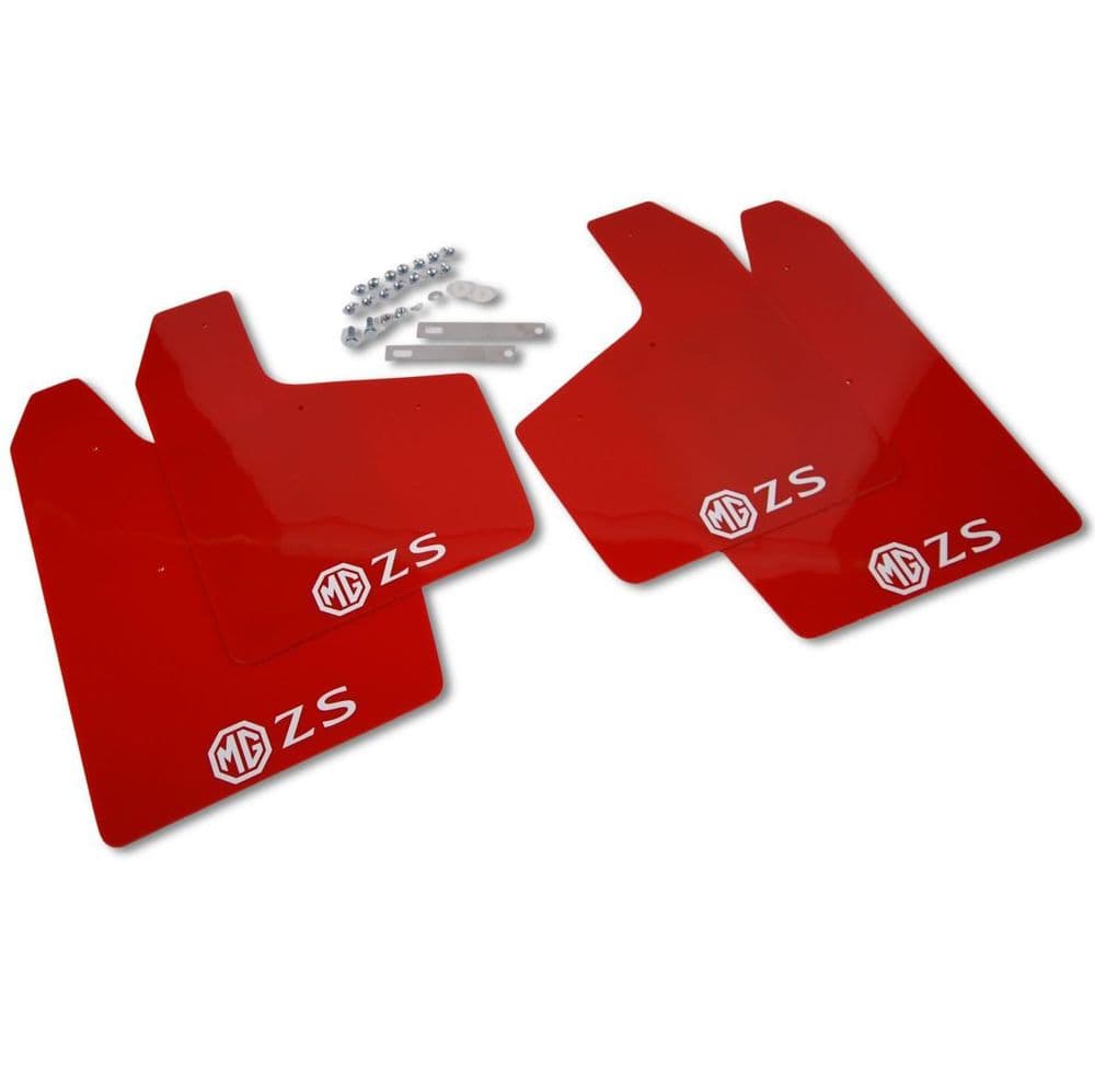 rallyflapZ Mud Flaps to fit MG ZS 2001-2005 RED