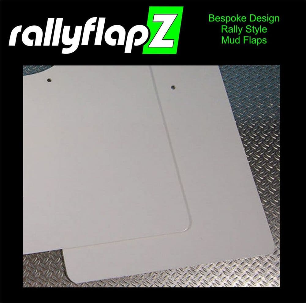rallyflapZ Rally Style Mud Flaps TOYOTA GR YARIS GR4 2020 WHITE All Options