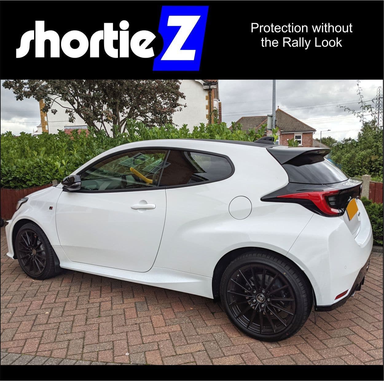 shortieZ Discreet Style Mud Flaps TOYOTA GR YARIS GR4 2020 BLACK All ...