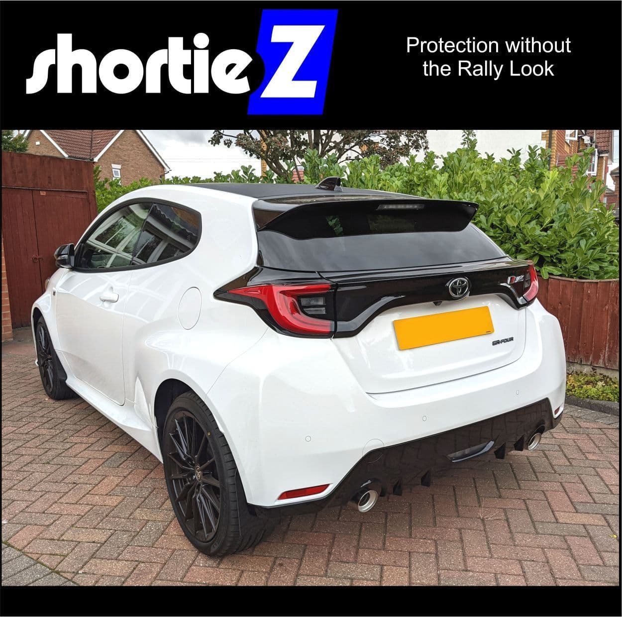 shortieZ Discreet Style Mud Flaps TOYOTA GR YARIS GR4 2020 BLACK All ...