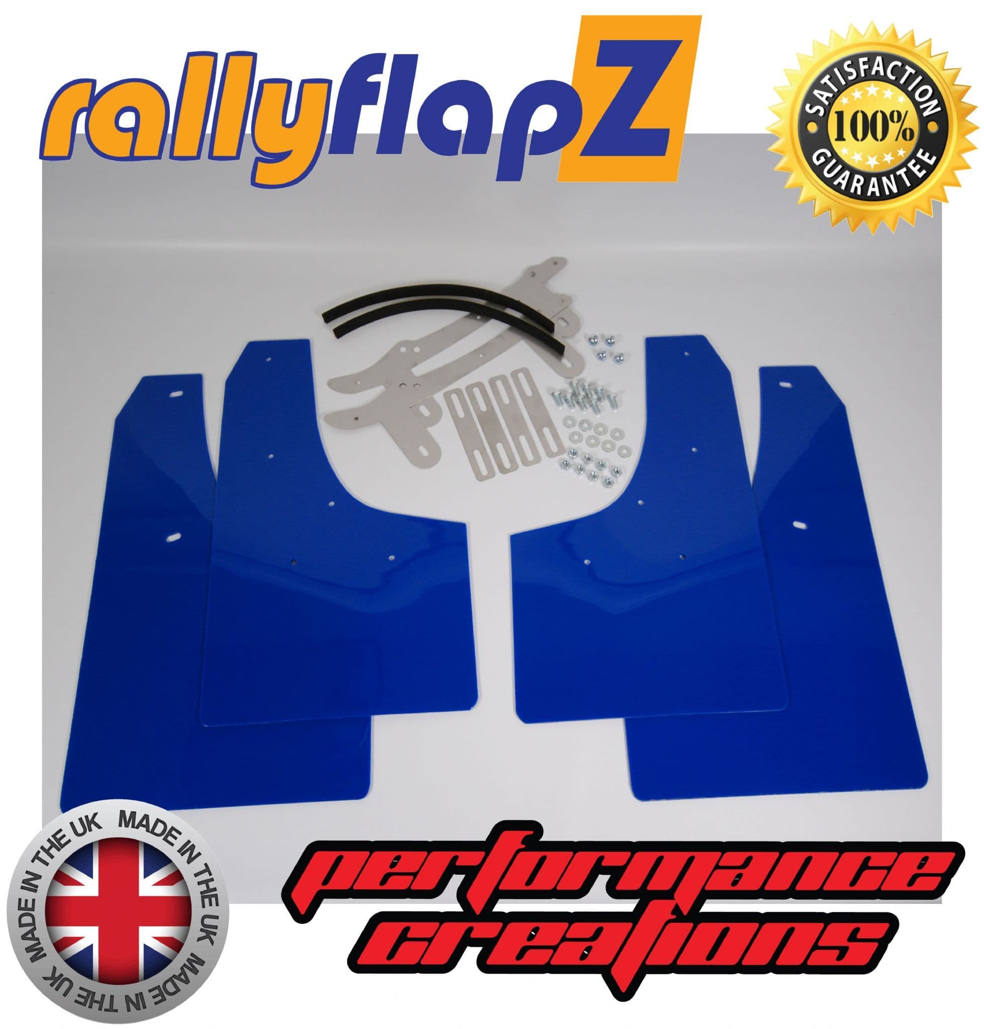 SKODA OCTAVIA VRS 2004 2010 BLUE MUDFLAPS