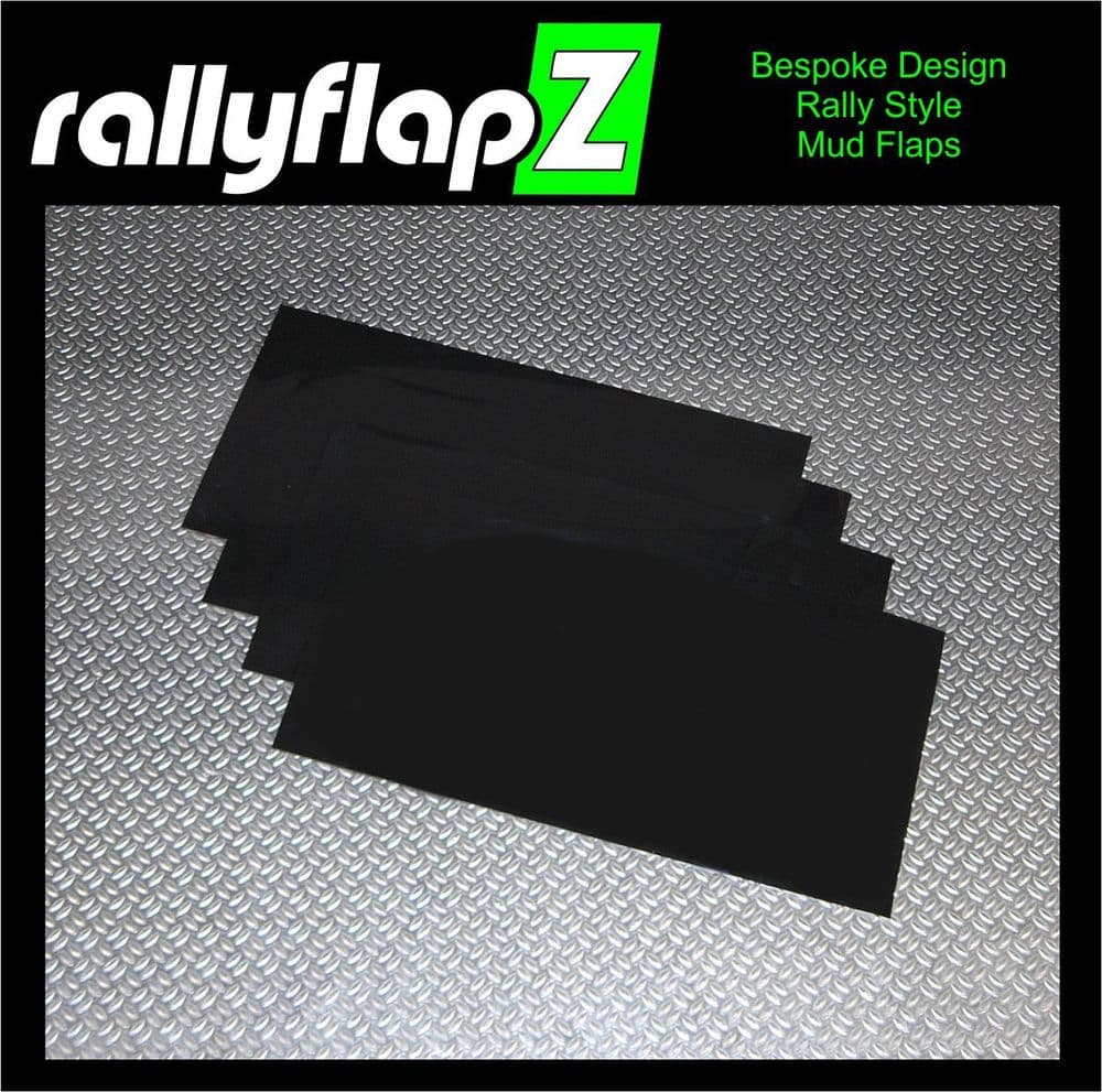 Universal Mudflap Material - BLACK 4mm x 400mm x 450mm Qty 4