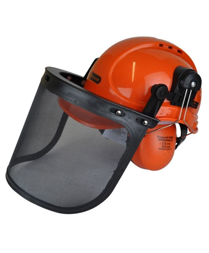 Chainsaw Safety Helmet Pro with 6 Point Harness and Ear Defenders