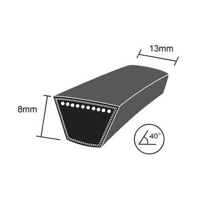 Husqvarna Rider R318 R318T R320 AWD Combi Clip 94cm Deck Belt Replaces ...